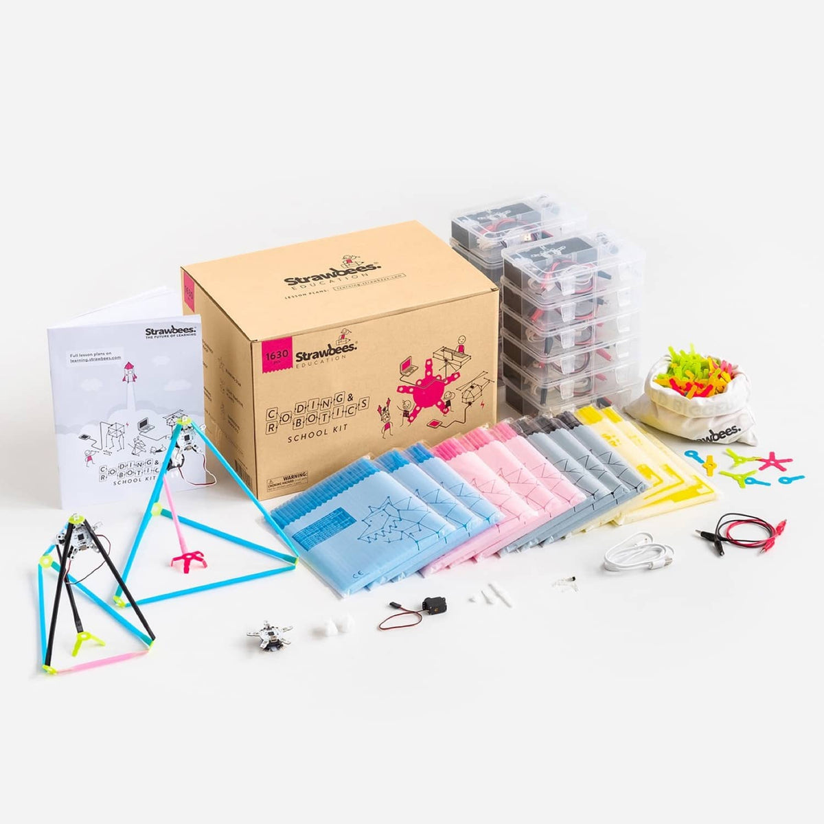 Strawbees Coding and Robotics Kit [School Bundle 12 Sets] (SB044 ...